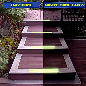 Anti Slip Tape | Glow in The Dark | Non-Slip Safety Friction Tape | Waterproof Outdoor | Home, Commercial & Industrial Use, Stair Tread, Ladders | Clear Grip Tape | 2 in x 30 Ft