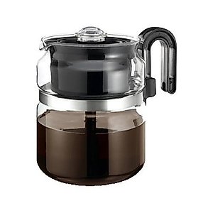One-All Stovetop Percolator 8 Cup 7 in. Dia. X 5.6 in. H Black Handle