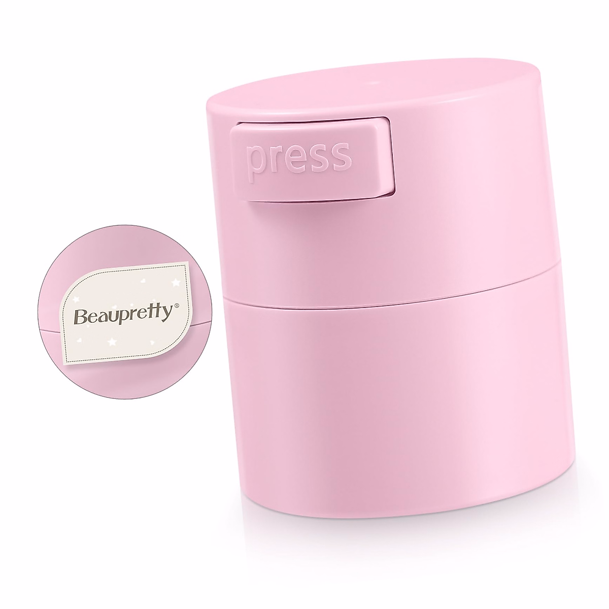 Beaupretty Eyelash Glue Jar Sealed Eyelash Storage Box Cosmetic Storage Tank Extension Supplies for Lash (Pink)