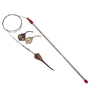 CoolCyberCats Go Cat Cat Catcher Teaser Wand and Two Extra Cat Catcher Mouse Attachments from The Maker of Da Bird - Value Pack