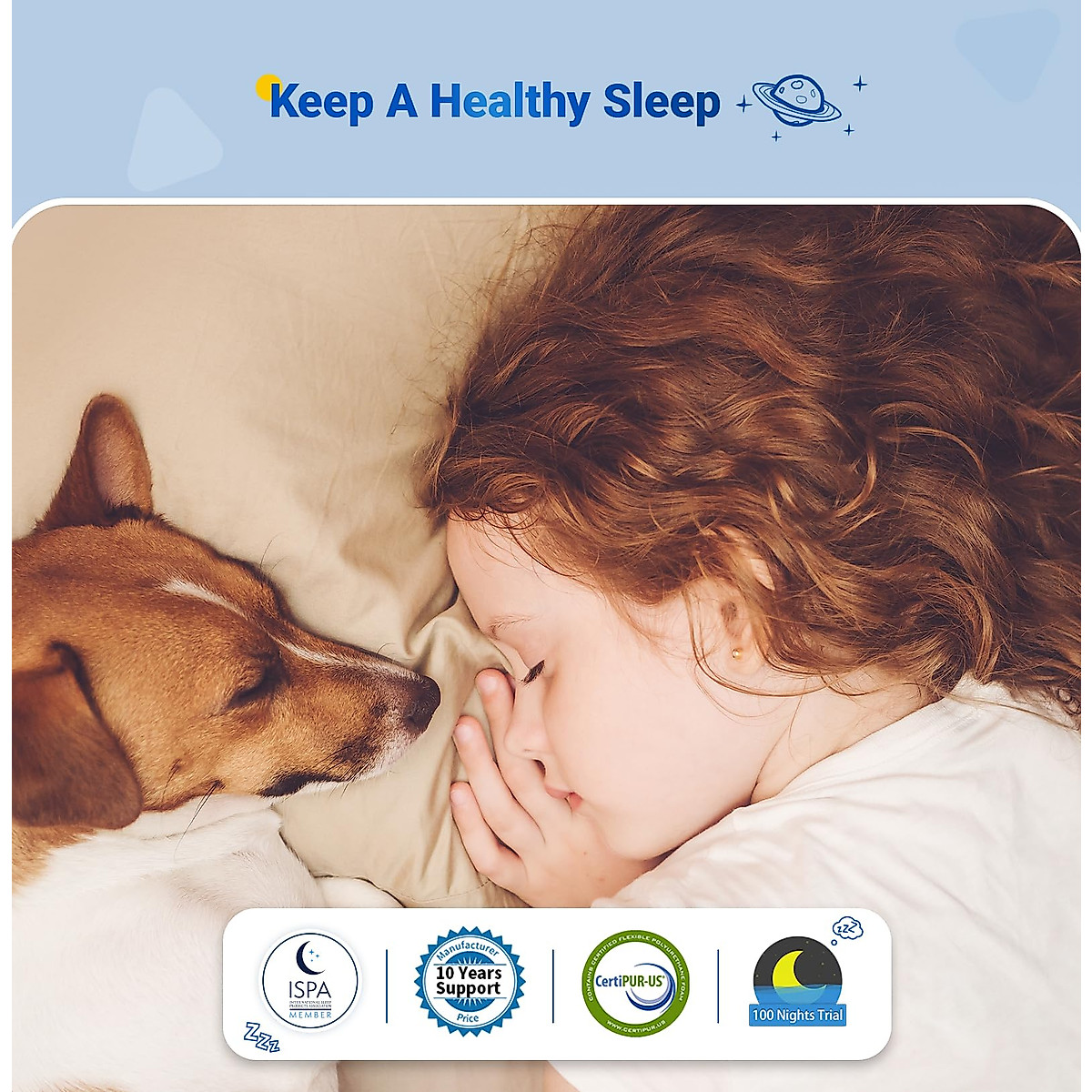 Avenco Queen Mattress, 10 Inch Mattress Queen Hybrid, Medium Firm Queen Mattress in a Box for Pressure Relief and Sound Sleep, Wrapped Coils and CertiPUR-US Foam, Soft Breathable Fabric