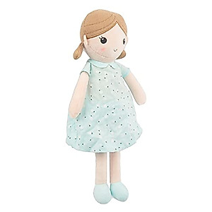 Linzy Toys, Soft Plush Mint Blue Emily Rag Doll, 15"