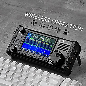 Xiegu X6100 HF Transceiver, 10W Full Mode SDR Radio Supports Bluetooth with 3.6" LCD Screen