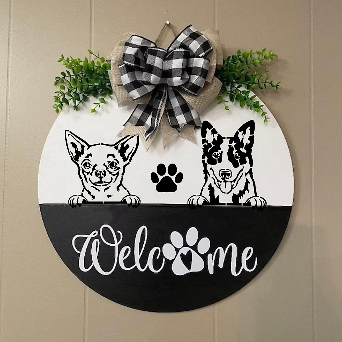 16 Pieces Dog Stencils Dog Paw Stencil for Painting on Wood Reusable Painting Templates for DIY Crafts Scrapbook Sign Shirt Canvas (16 Dog)