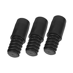 Cabilock 3sets Mop Head Connector Tips for Handle Push Broom Handle Broom Repairing Tip Tips for Telescopic Pole Tip for Telescopic Pole Tip for Extension Pole Black Plastic 3pcs*3