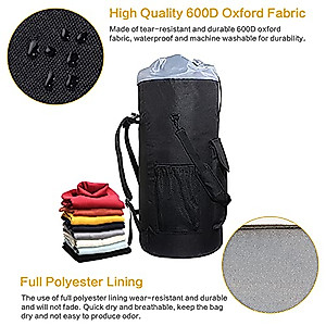 SYGY Laundry Bag Backpack, 115L Extra Backpack Laundry Bag for College Students , Durable Oxford Cloth Dorm Laundry Bags for Apartment, Camping, Travel, Dorm Room Essentials