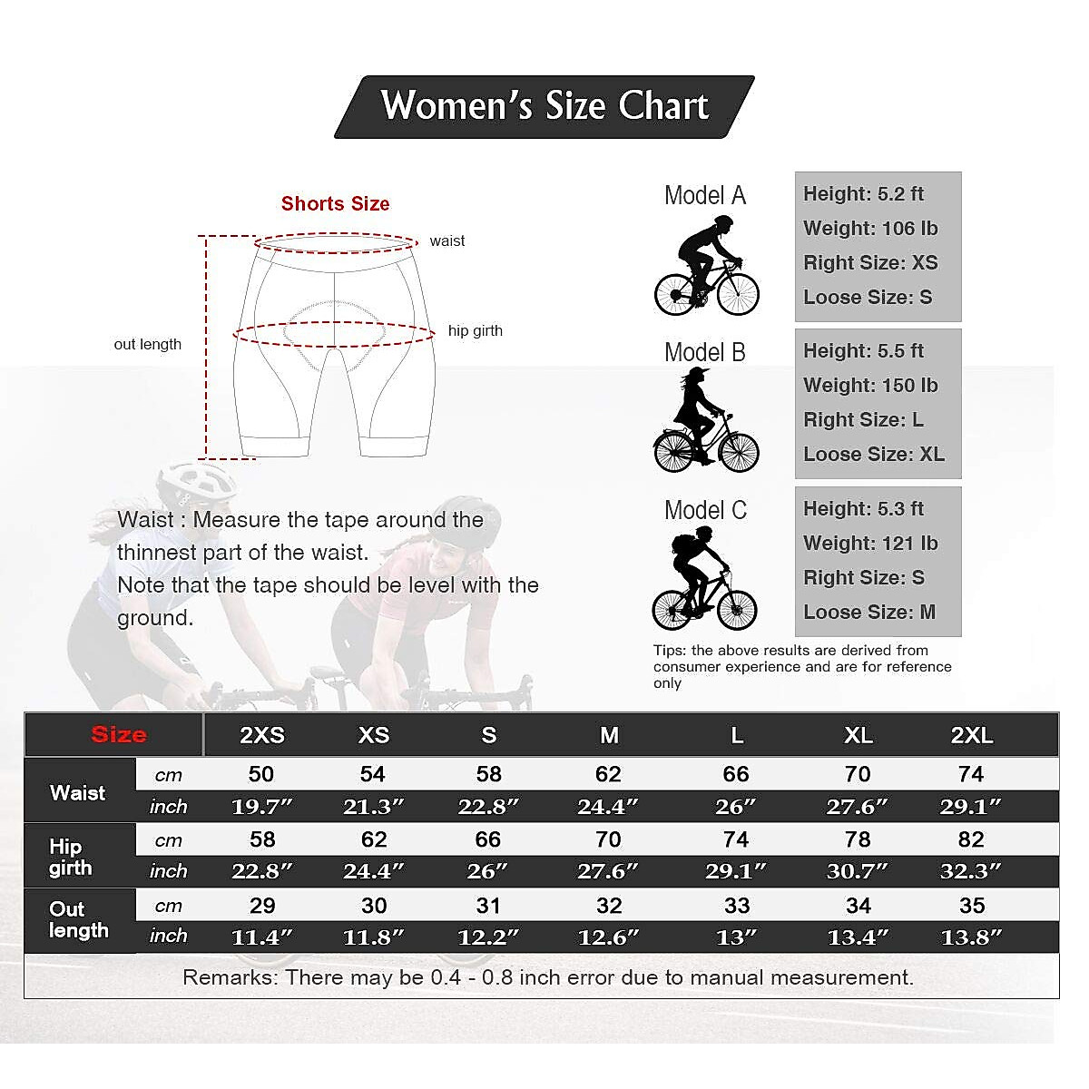 CATENA Women's Cycling Underwear 3D Padded Breathable Lightweight MTB Shorts Elastic Bike Underpants Pink