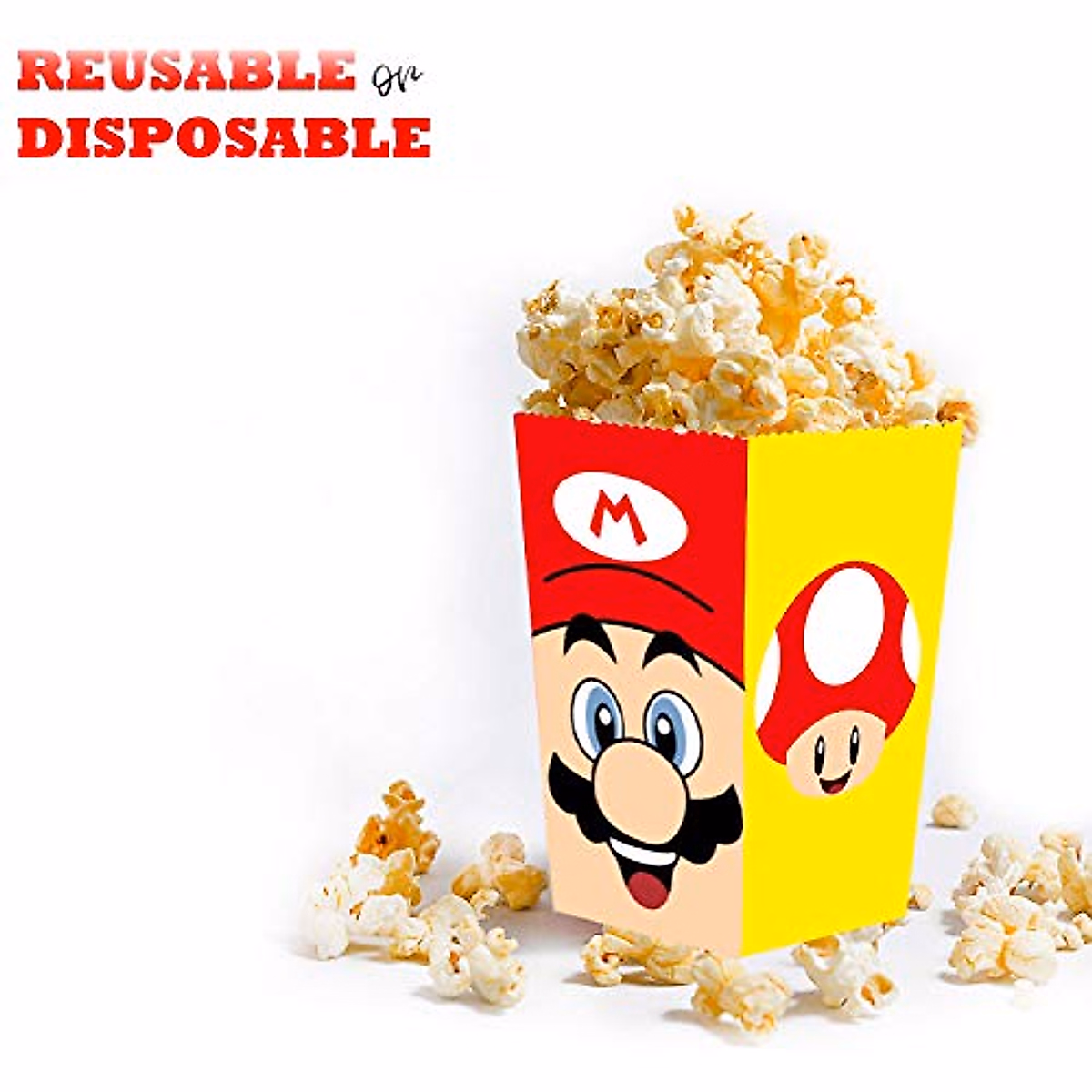 24 Pcs Party Favor Boxes for Kids Birthday Party Supplies, Party Popcorn boxes for Kids Party Favors