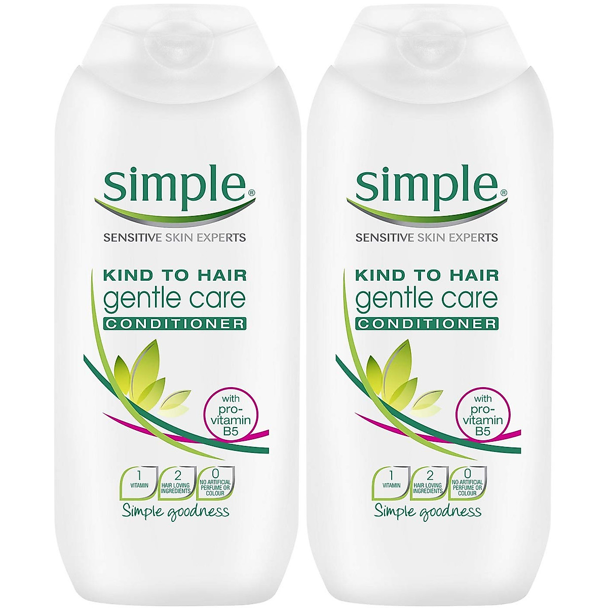 Simple Kind To Hair Gentle Care Conditioner, 6.7 Ounce / 200 Ml (Pack of 2)