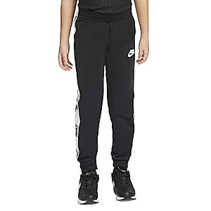 Nike Boy's Tricot Tracksuit Two-Piece Set (Little Kids) Black/White 7 Little Kid