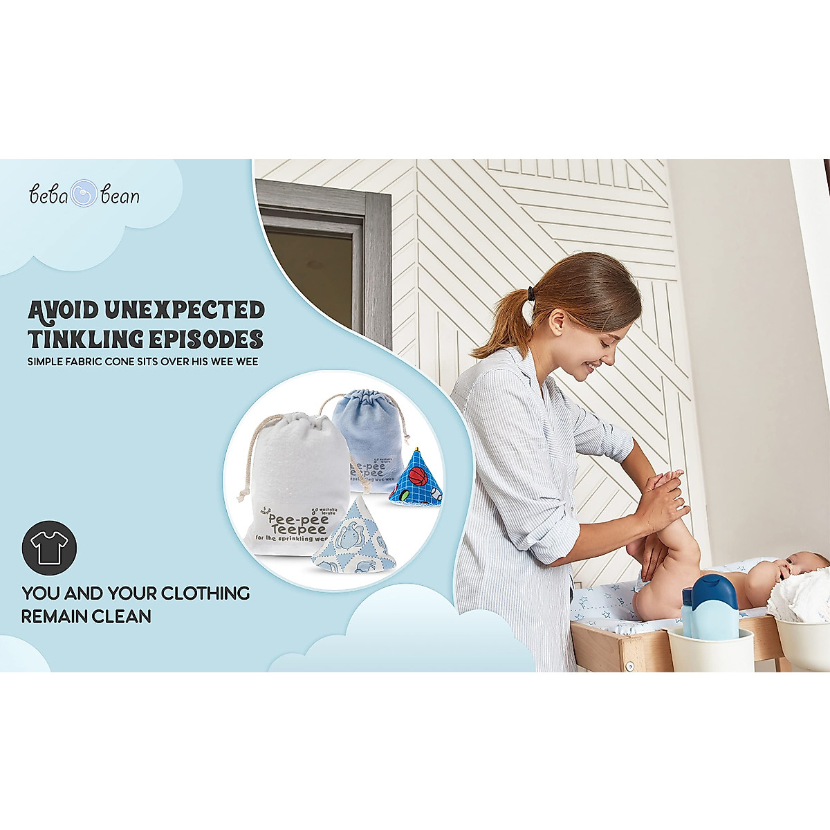 Pee Pee Teepee Camping with LAUNDRY bag 5 pieces baby boy pee shield babyboy essentials peepeeeteepee baby boy teepee pee shield pee covers