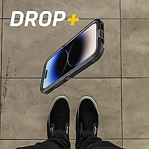 OtterBox IPhone 14 Pro Max (ONLY) Defender Series XT Case - BLACK CRYSTAL, Screenless, Rugged , Snaps to MagSafe, Lanyard Attachment