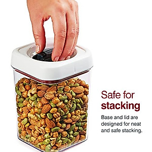 Zyliss Twist & Seal 33 oz. Storage Container - Airtight Food Storage Container - Coffee, Sugar, Cereal, Flour, Pasta and Snack Containers - BPA-Free Food Storage - 33 ounces (1.1qt)