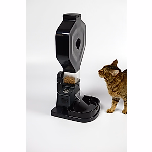 Super Feeder Automatic Cat Feeder, CSF-3XL, Large Hopper, Digital Timer, Chute Cover, Stand/Bowl. Up to 8 Daily Meals-(Approximately 5 lbs Food)