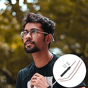 Hemobllo 1 Pair Eyeglass Replacement Arm, Fashion Metal Eyeglasses Arms Legs, Universal Glasses Arm Replacement Legs for Glasses, Sunglasses