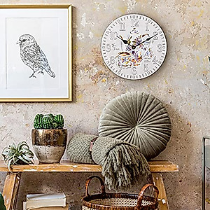 La Crosse Clock 404-2631T-INT 12 Inch Tea Time Quartz Wall Clock