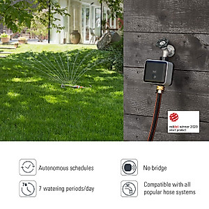 Eve Aqua – Apple HomeKit Smart Home, Smart Water Controller for Sprinkler or Irrigation System, Automate with Schedules, Bluetooth and Thread, App Compatibility