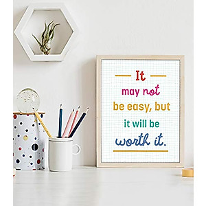 Carson Dellosa 12-Piece Growth Mindset 8.5"x 11” Positive Quote Wall Poster Set, Motivational Posters for Classroom Bulletin Board, Inspirational Wall Decor, Classroom Decoration