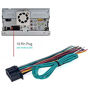 Yuacdky Radio Wiring Harness for Pioneer/Premier DVD Nav Radio Nav Radio DEH-X6700BT DEH-X4700BT DEH-X2700UI DEH-X5700HD