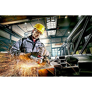 Metabo 6-Inch Angle Grinder, 10,000 RPM, 12 Amp, Non-locking Paddle Switch, Brake, Low Vibration Handle, Drop Secure, Made in Germany, WPB 13-150 Quick DS, 603645420, Green
