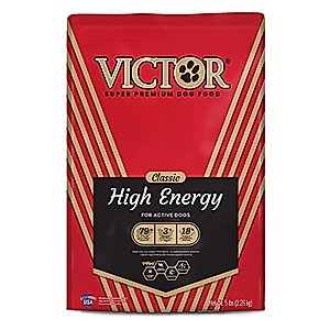 VICTOR Super Premium Dog Food – High Energy Dry Dog Food for Active Dogs – Gluten Free Dog Food with Beef and Chicken Meal Proteins for Sporting Dogs – All Breeds and All Life Stages, 5 lb