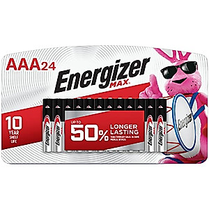 Energizer AAA Batteries, Max Alkaline, 24 Count