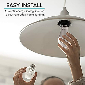 LUXRITE A19 LED Light Bulbs 100 Watt Equivalent Dimmable, 3500K Natural White, 1600 Lumens, Enclosed Fixture Rated, Standard LED Bulbs 15W, Energy Star, E26 Medium Base - Indoor and Outdoor (4 Pack)