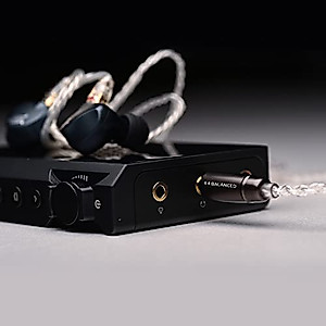 MEZE AUDIO Rai Series MMCX Cable | Headphones HiFi Cable Replacement 4.4mm Male to Dual MMCX Connector Plug | Silver Plated Upgrade Balanced Cable 4.4mm Jack | Cable Length 1.2m/3.9ft