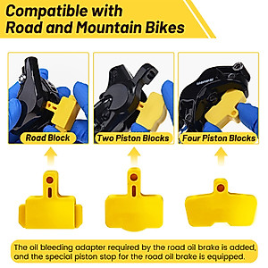 CHUMXINY Brake Bleed Kit for Shimano, TEKTRO Hydraulic Disc Brakes, Including High Performance Mineral Brake Fluid (120ml)
