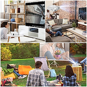 Projector Portable 5G WiFi Video-Projector [2023 Upgraded] Movie Projector Mini projectors 8000:1Contrast 9000Lumen Compatible with Full HD 1080P iPhone,Android,FireStick,AV,VGA,HDMI,USB,TF ‎T5-W800P