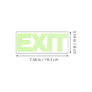 OSALADI 5sets Export Sticker Signs Stickers Exit Sign Protection Sticker Exit Sticker Shopping Mall Exit Decal Sign Sticker Direction Indicator Sticker Glowing Sticker The Pet 2sheets*5