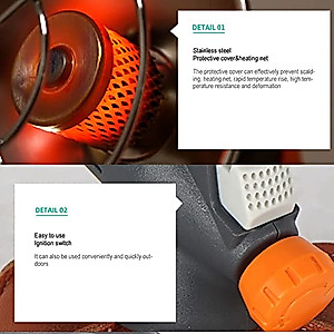 Portable Camping Heater,MoreChioce Patio Tent Propane Heater Mini Patio Heaters Camping Gas Heater for Winter Outdoor Backpacking Picnic