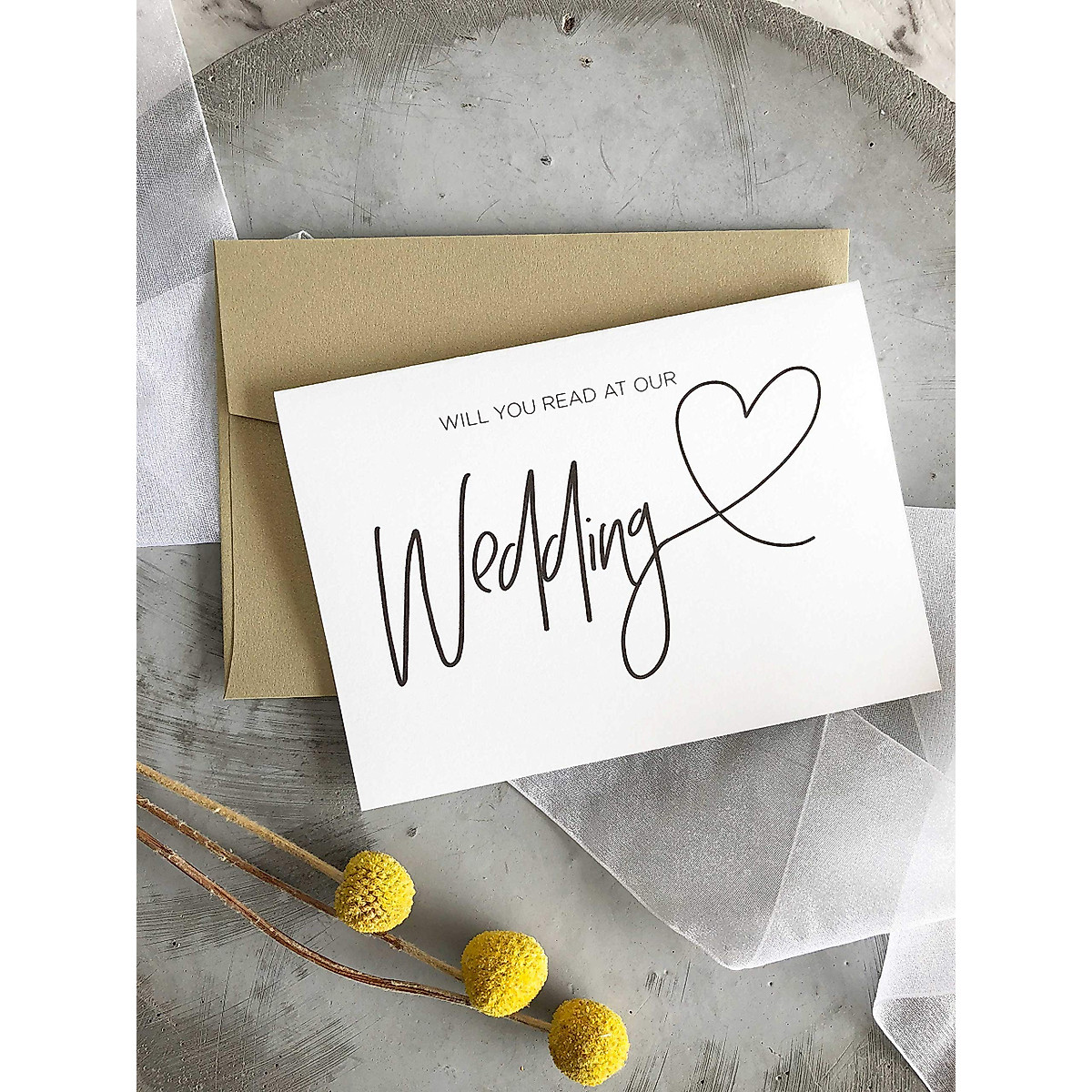 Will You Read at Our Wedding Card for Wedding Reader Bridal Party Gift from Bride and Groom