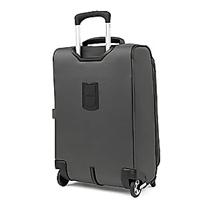Travelpro Maxlite 5 Softside Expandable Upright 2 Wheel Luggage, Lightweight Suitcase, Men and Women, Shadow Grey, Carry-On 22-Inch