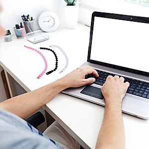 USB Charging Bracelet Beaded Cable: 3pcs compitable for Smart Bracelet Charger Data Cable Charger Cord Elegant Beaded Bracelet for Home Office Car