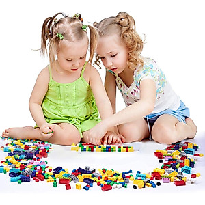 Building Bricks 1500 Pcs, Naivtu Building Blocks for Kids Ages 4-8, Bulk Toy Building Sets with Windows,Doors and Wheels, Classic Creative Bricks Compatible with All Major Brands