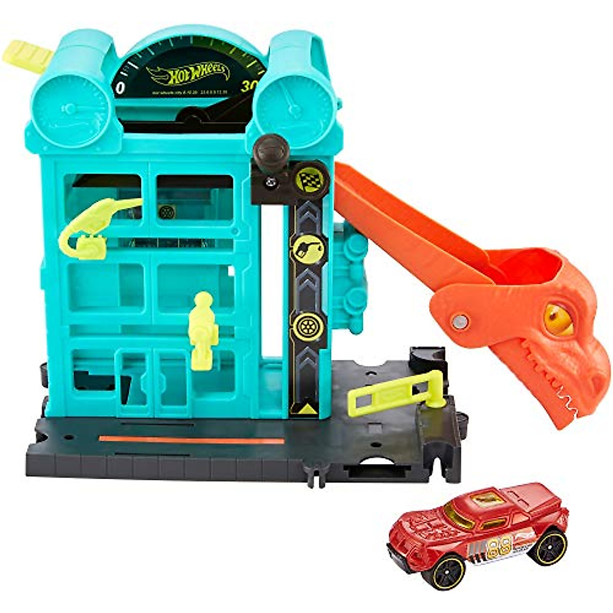 Hot Wheels Downtown Speed Shop Escape, playset