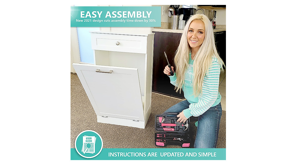 Northwood Calliger Tilt Out Trash Bin - Stylish & Functional