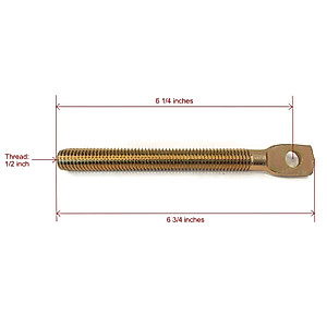 The ROP Shop | (Pack of 2 Trip Spring Eyebolt with Nuts & Washers for Boss STB03117 Snow Plow