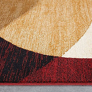Well Woven Dulcet Bingo Red Modern Geometric Area Rug (7'10" x 9'10")
