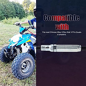 QAZAKY 31inch Throttle Cable Line for 49cc 50cc 70cc 90cc 110cc 125cc Kids ATV Quad 4 Wheeler Mini Pit Dirt Bike TaoTao Kazuma Buyang Coolsport Roketa Sunl Baja Kymco