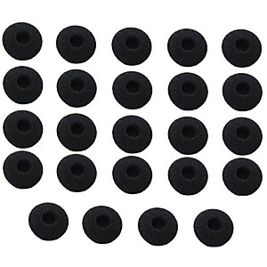 SoftRound 24 Pack Foam Earbud Earpad Ear Bud Pad Replacement Sponge Covers for iPod iPhone Itouch Ipad Headsets T-017-24P
