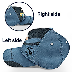 WANDER PRINTS Gifts for Dad - Personalized Classic Cap - Birthday, Loving Gift for Father, Grandfather, Grandpa - Best Dad Ever