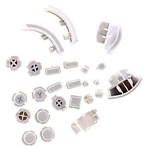 Deal4GO Original Button Set wA B X Y D-Pad Home Capture L R ZR ZL Triggers Replacement for Nintendo Switch Lite (White) SWLB-W