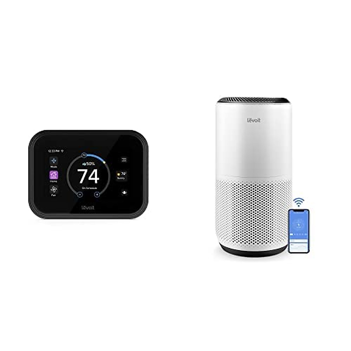 LEVOIT Air Purifiers for Home Large Room & LEVOIT Smart Thermostat for Home,WiFi Programmable Digital Thermostat