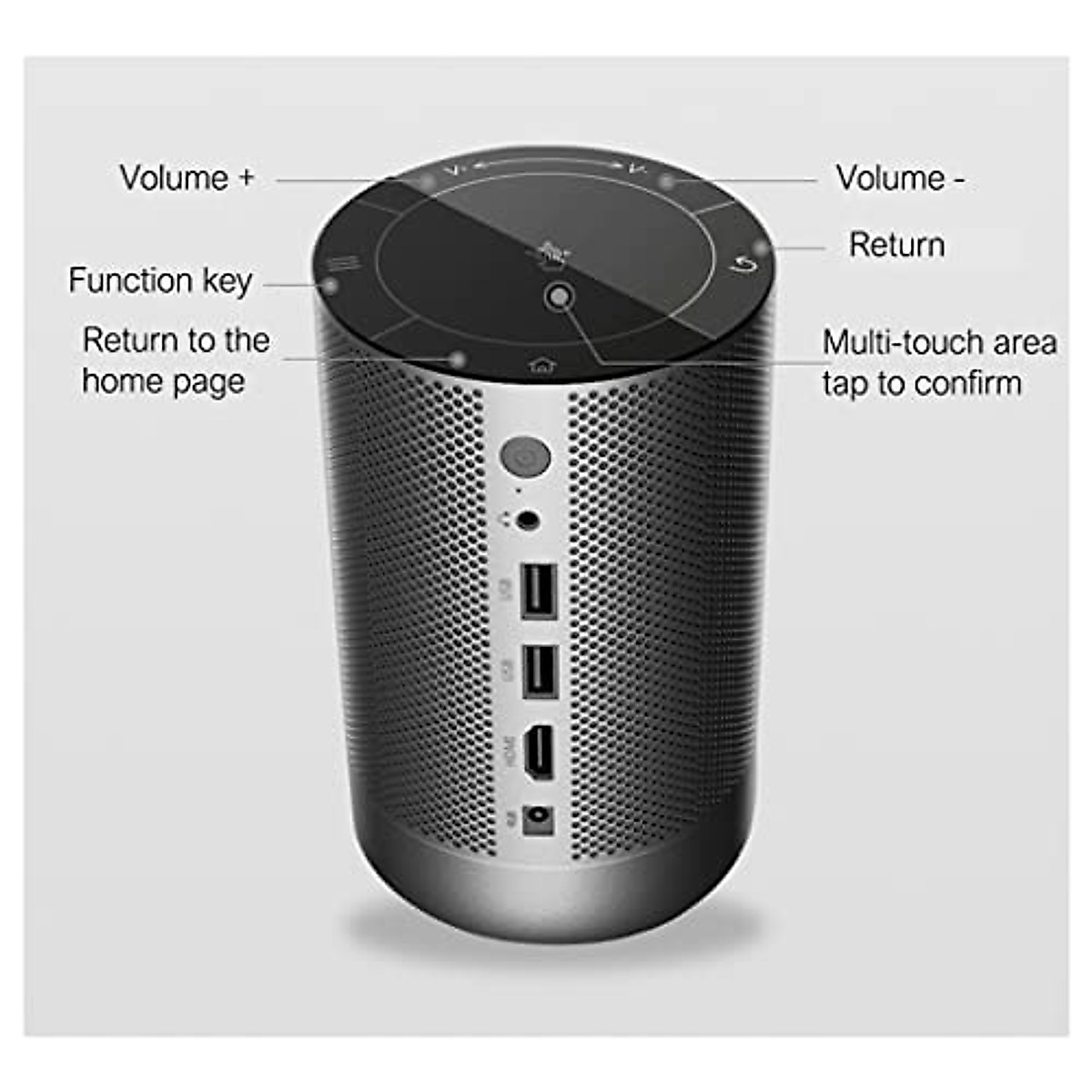 DROOS Smart 4K WiFi Projector for Home Theater & Gaming