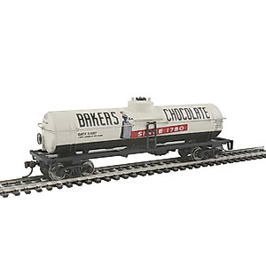 Walthers Trainline HO Scale Model 40' Tank Car - Baker's Chocolate GATX 31057