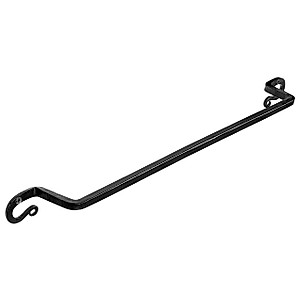 Stur-De Wrought Iron Towel Holder - Rustic Towel Rack for Bathroom or Kitchen, Wall-Mount Black Iron Towel Bar for Bath Towels - Decorative Black Towel Bar for Farmhouse-Style Home - 21 x 3 x 2 Inches