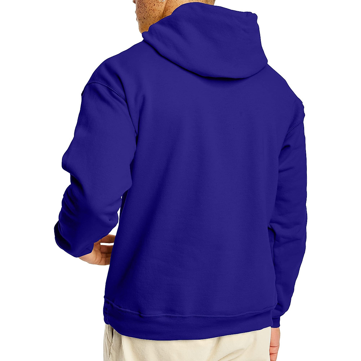 Hanes Mens Ecosmart Hoodie, Midweight Fleece Sweatshirt, Pullover Hooded For, Purple, XX-Large US
