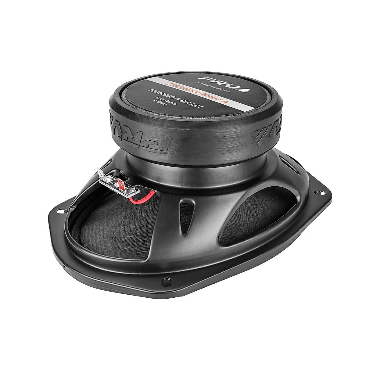 PRV AUDIO 2X 69MR500-4 Bullet Midrange 6x9 Speakers 500 Watts Program Power, 4 Ohm High Performance Pro Car Audio Loudspeaker with 1 Exclusive Lanyard (2 Speakers)